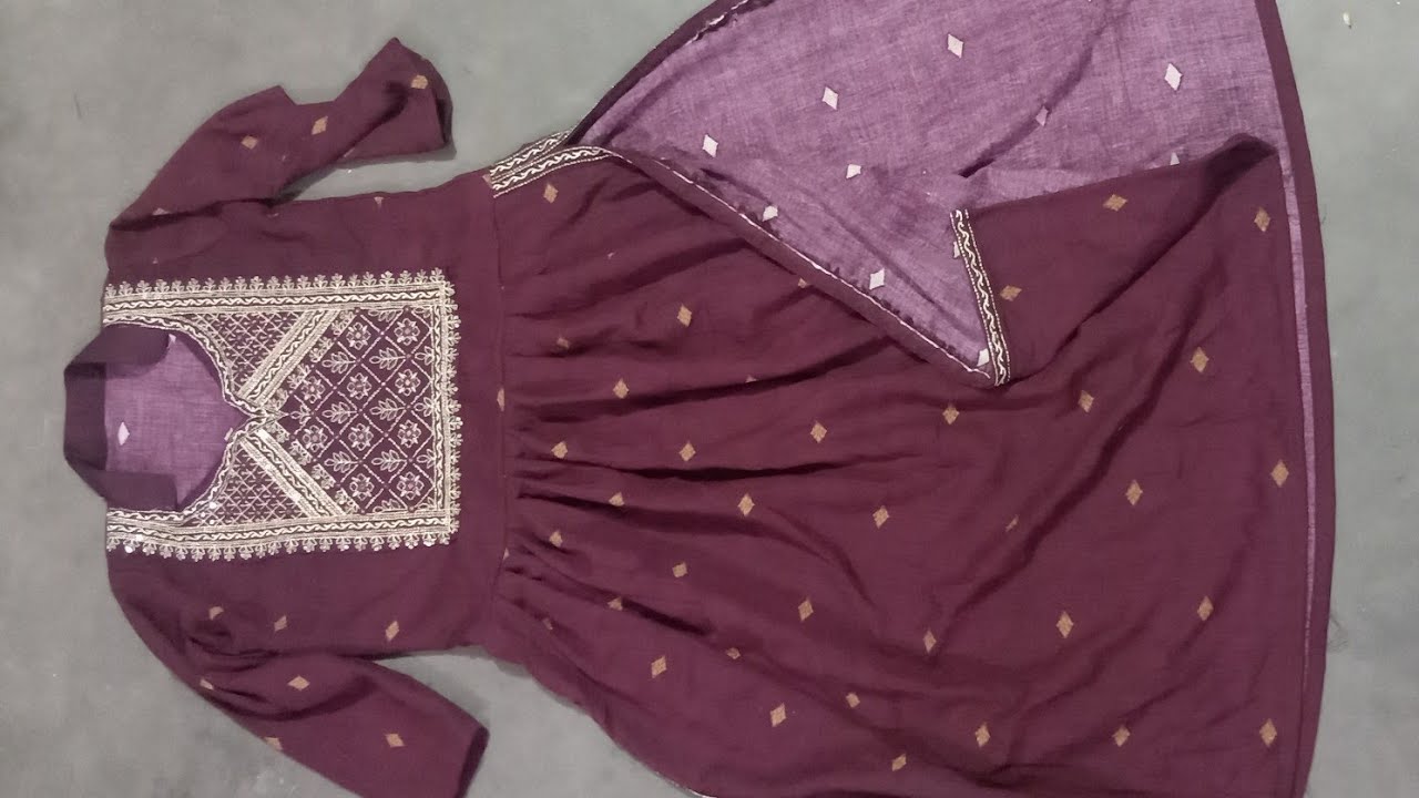 नायरा फ्रॉक का डिजाइन naira frock ka design - YouTube