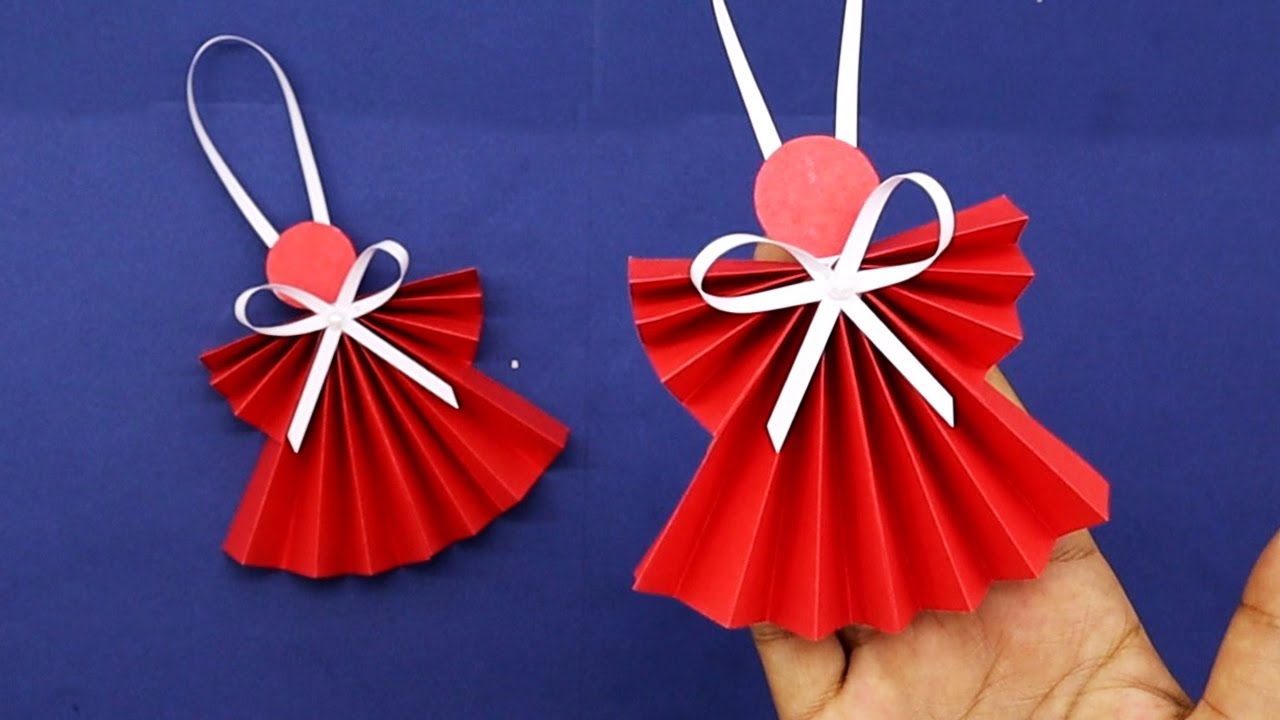 How to Make a Paper Angel | Tutorial for Easy Paper Angel Using Color ...