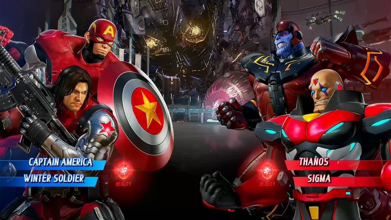 Red Captain America & Winter Soldier VS Thanos & Sigma (Very Hard ...