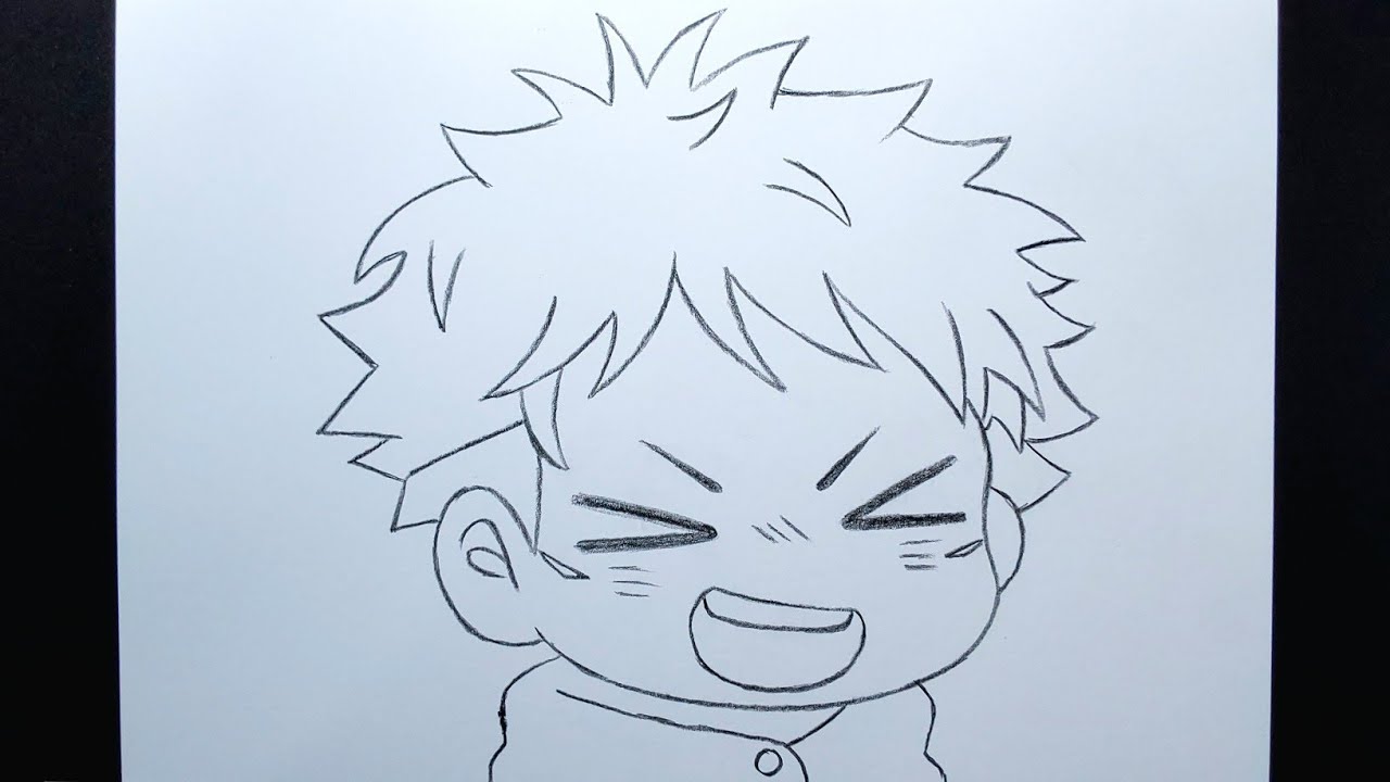 Easy Enime Drawing | How To Draw Yuji Itadori Cute | Step By Step ...