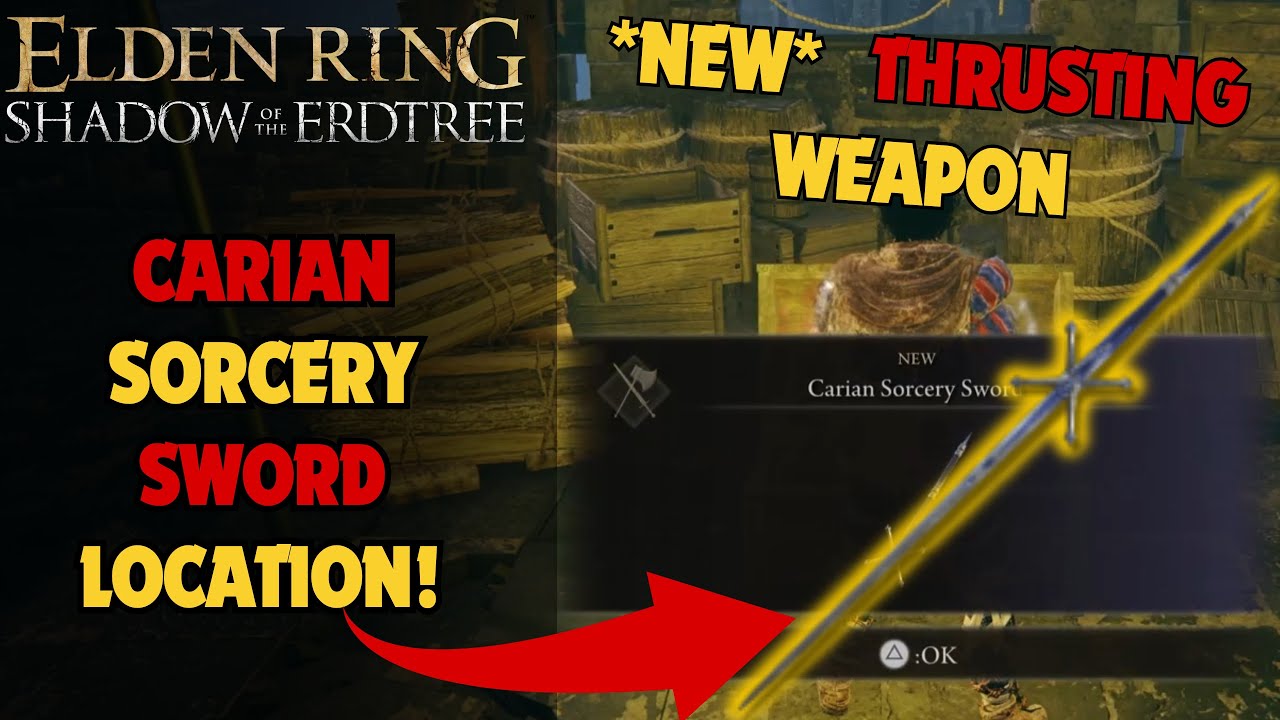 Carian Sorcery Sword Location | Elden Ring Shadow of the Erdtree - YouTube