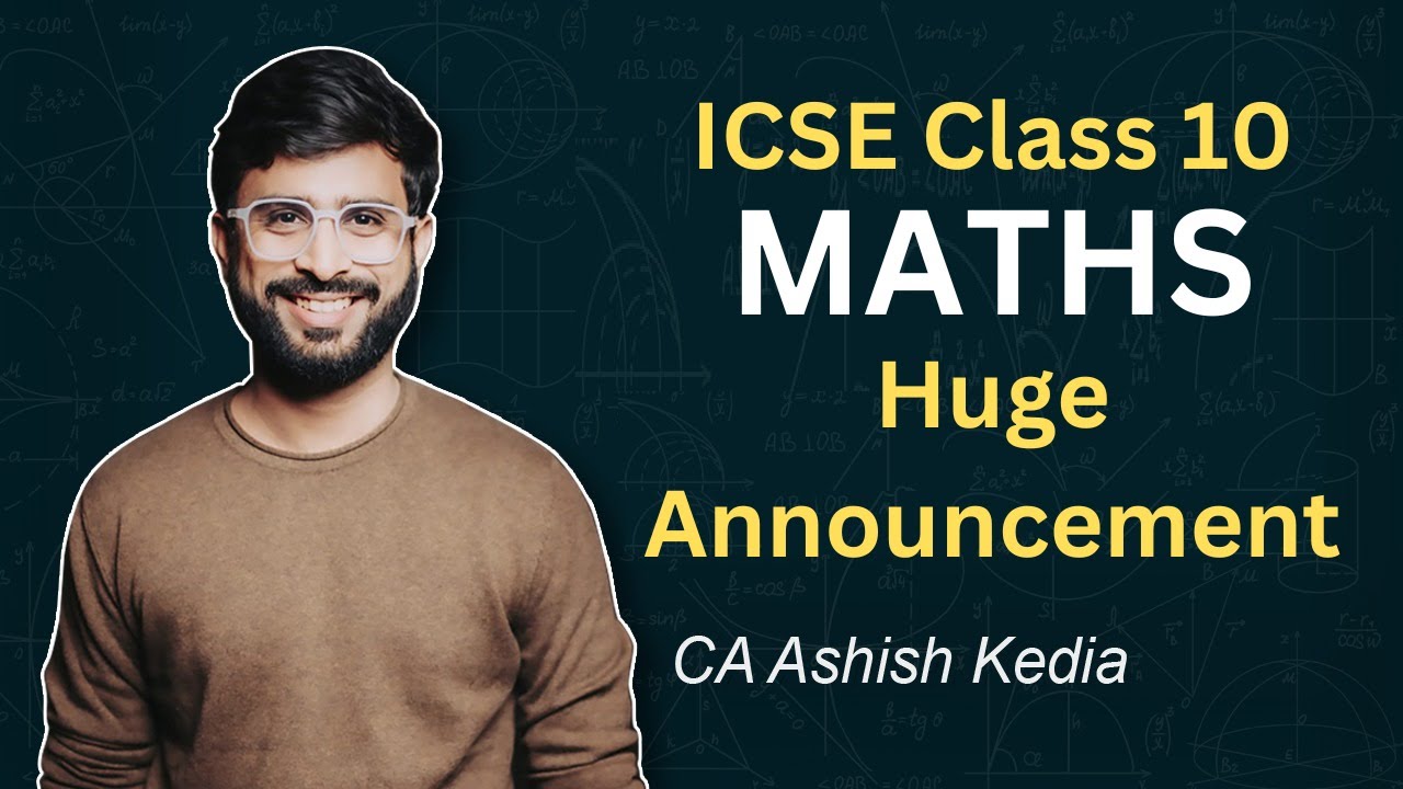 Class 10 Maths ICSE | Applied Maths Option Introduced | Difference ...