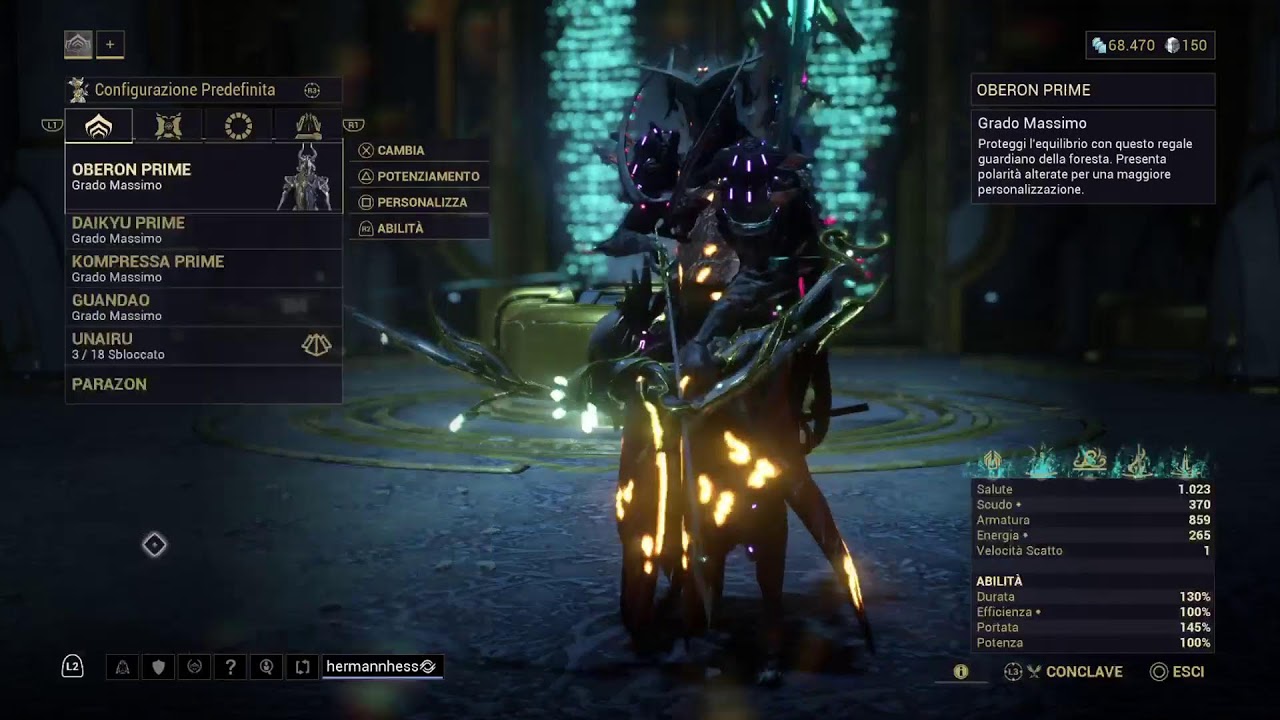 Warframe:"Build Yareli Prime Farming ITA" -La mia versione- 🔴Live Build ...