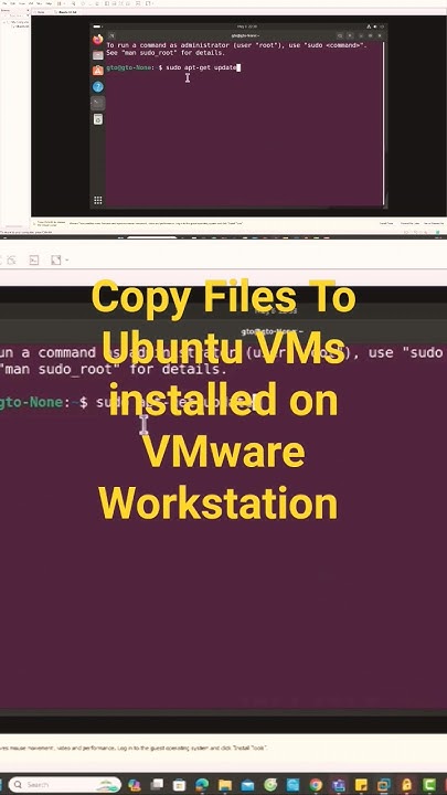 Copying Files to Ubuntu VM Installed on VMware workstation #shorts # ...
