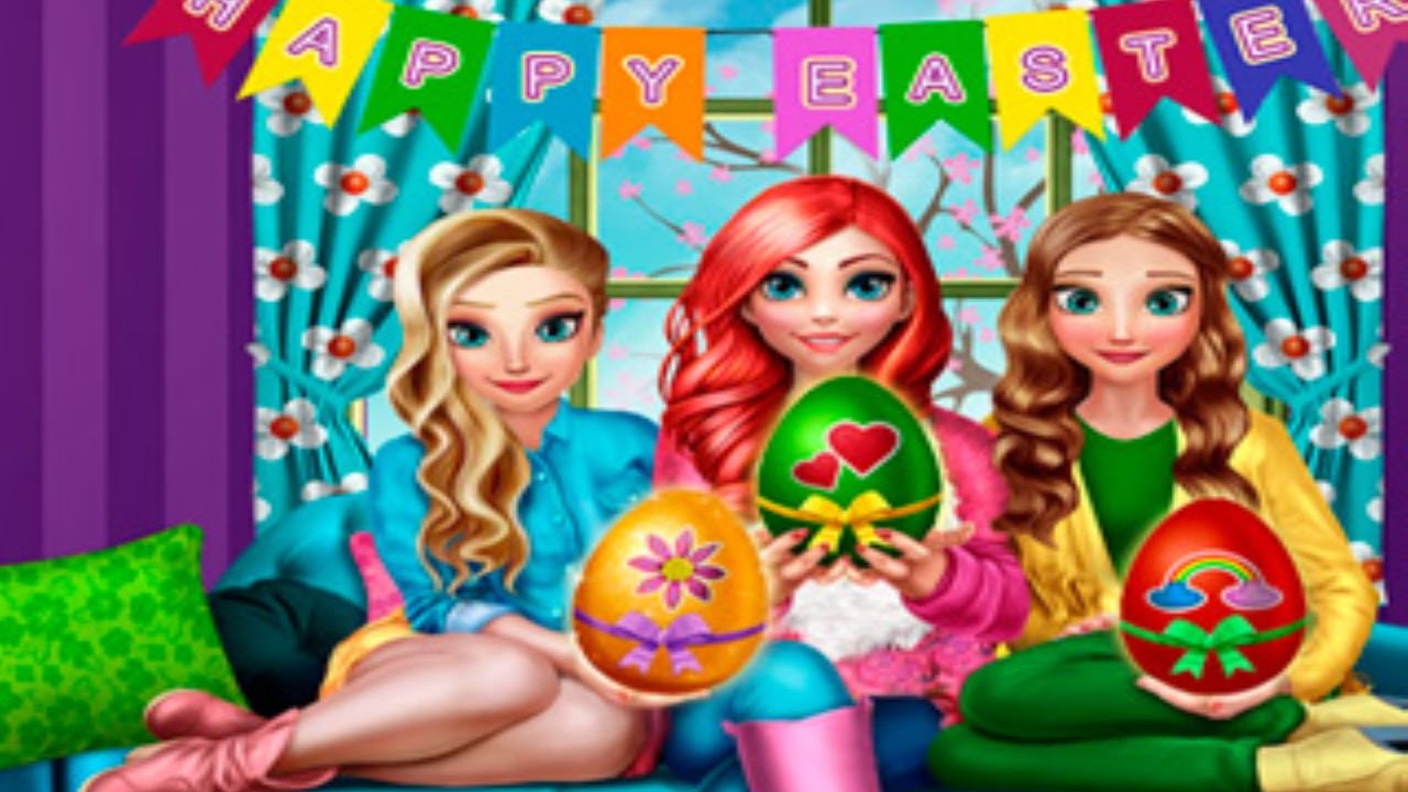 Princesses Easter Fun - Dress Up Game for Kids - YouTube