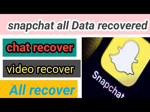 How to recover snapchat data/snapchat data recovery/chat recovery on ...