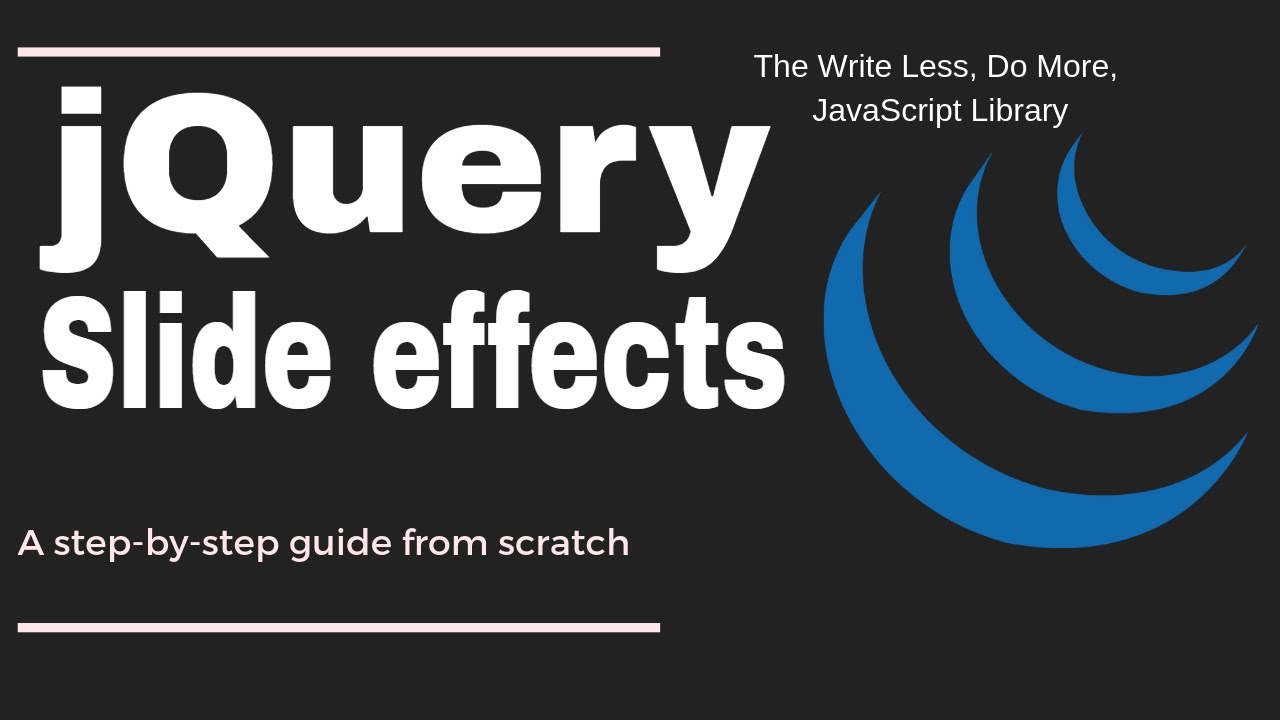 Slide effects in jquery - YouTube