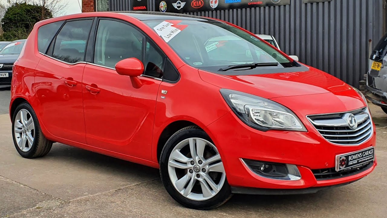 2016 (16) Vauxhall Meriva SE 1.4T 5Dr in Flame Red. 15k Miles. 1 Owner ...