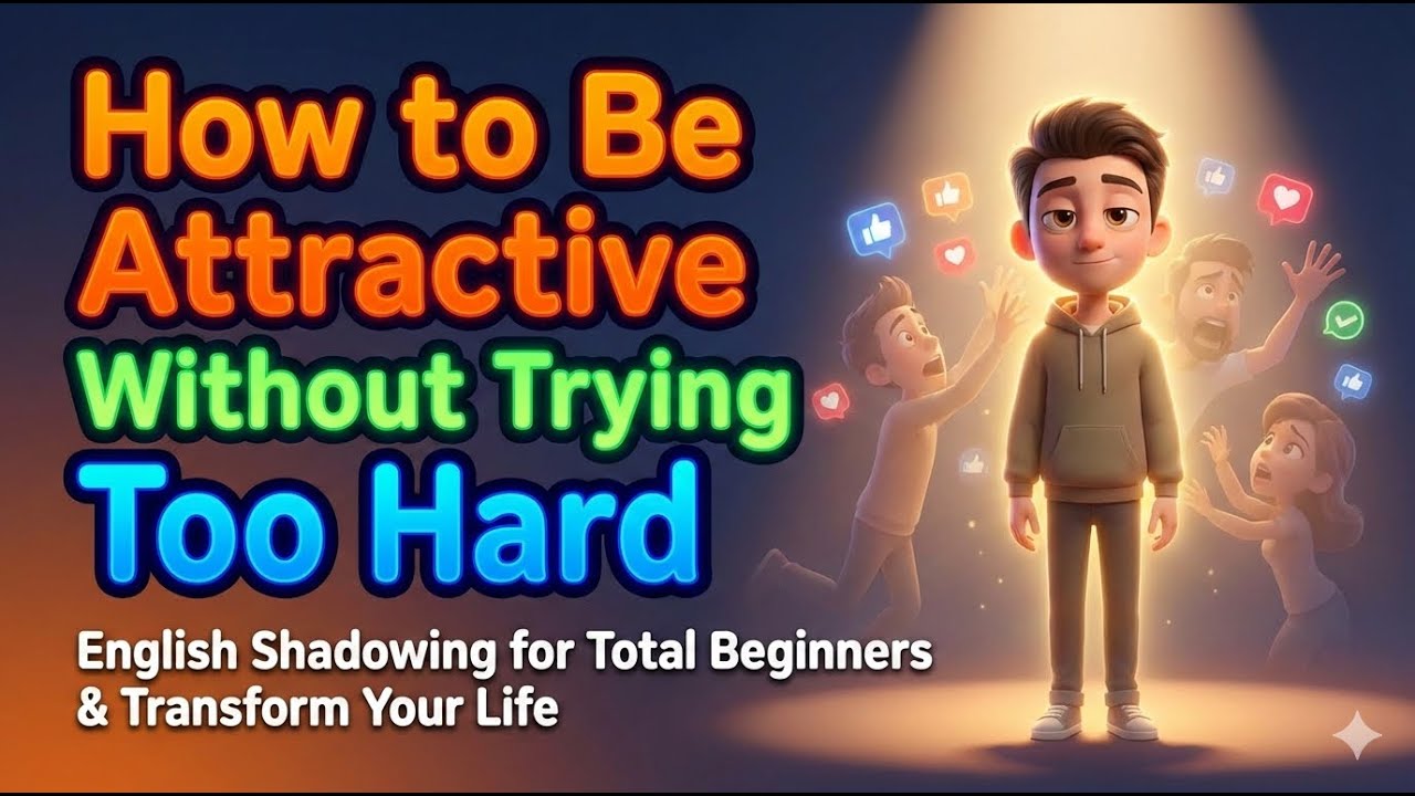 How to Be Attractive Without Trying Too Hard || English Shadowing for ...