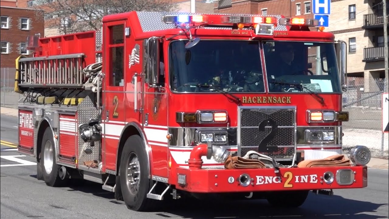 Hackensack Fire Department Engine 2 & Hackensack Meridian Health EMS ...