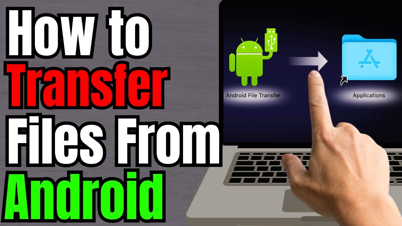 How to Transfer Files From Android to Laptop Without USB Cable - YouTube