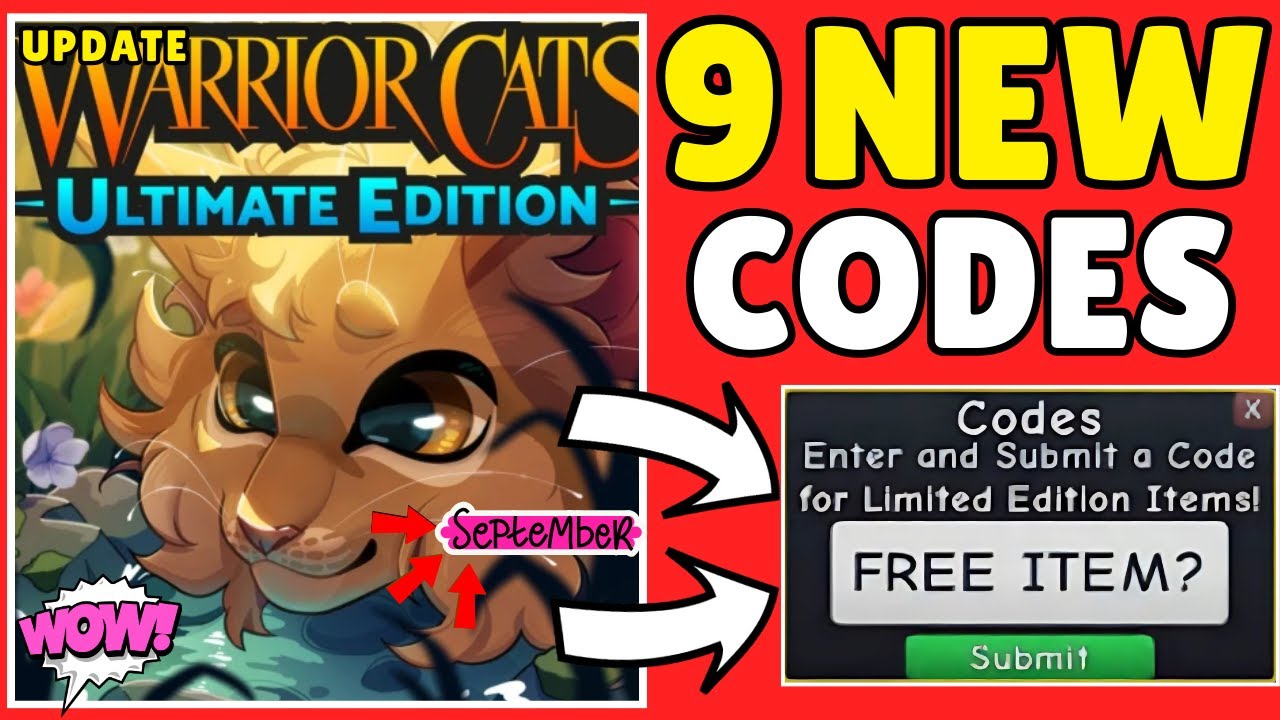 SEPTEMBER😈CODES⚡ROBLOX WARRIOR CATS CODES 2025 - WARRIOR CATS ULTIMATE ...