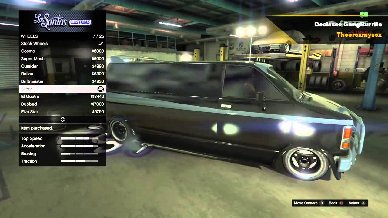 Car Customization #51 GTA 5 Declasse Gang Burrito - YouTube