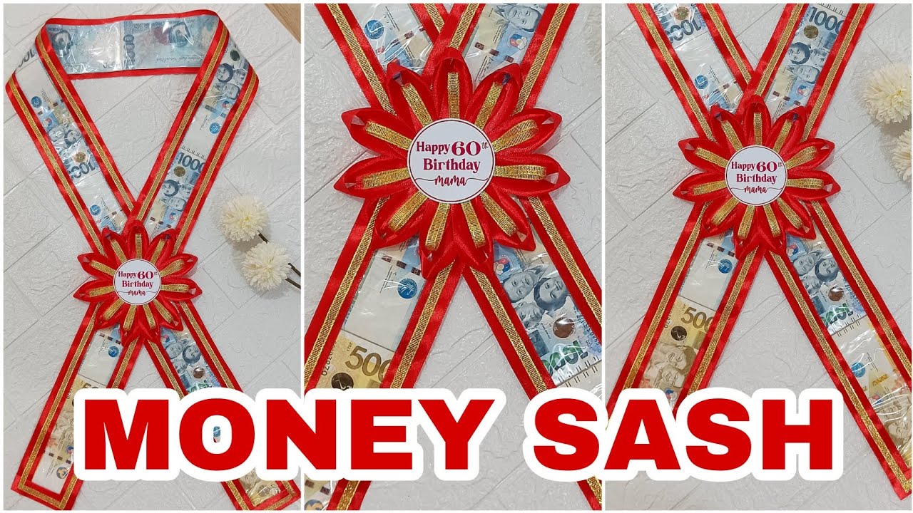 HOW TO MAKE MONEY SASH | DIY GIFT IDEAS - YouTube