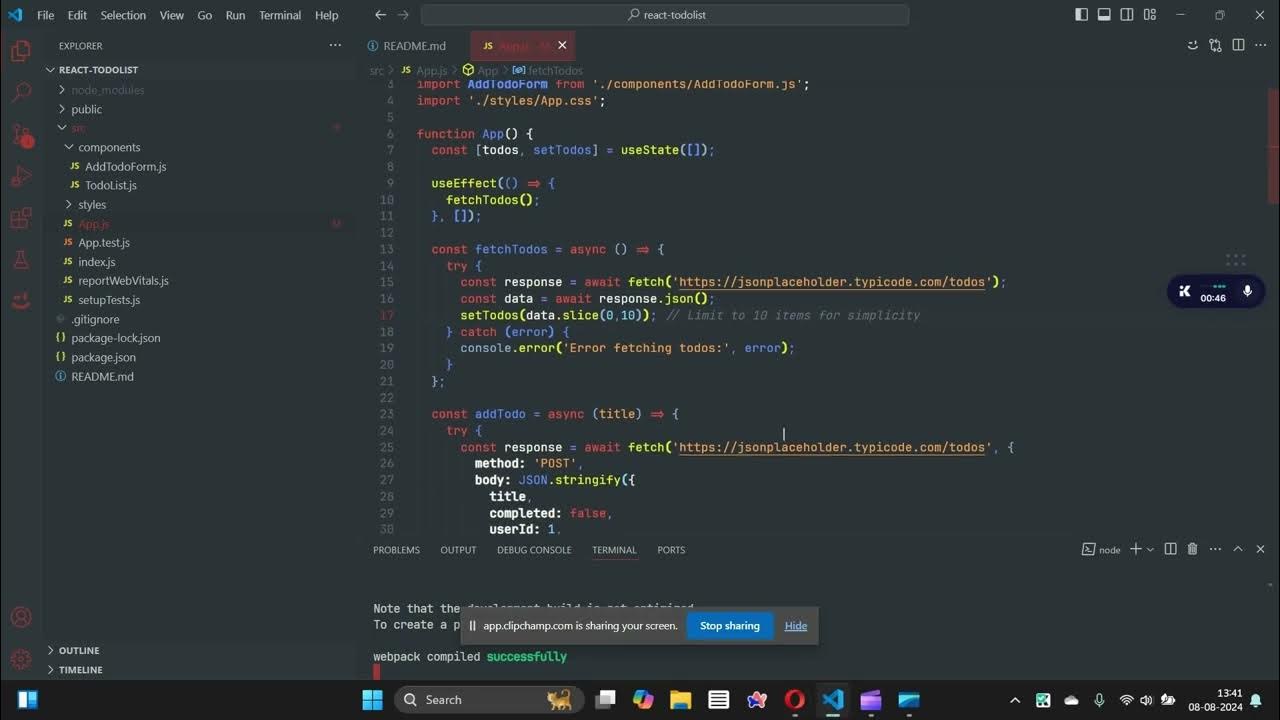 Todo Application (React + Redux) - YouTube