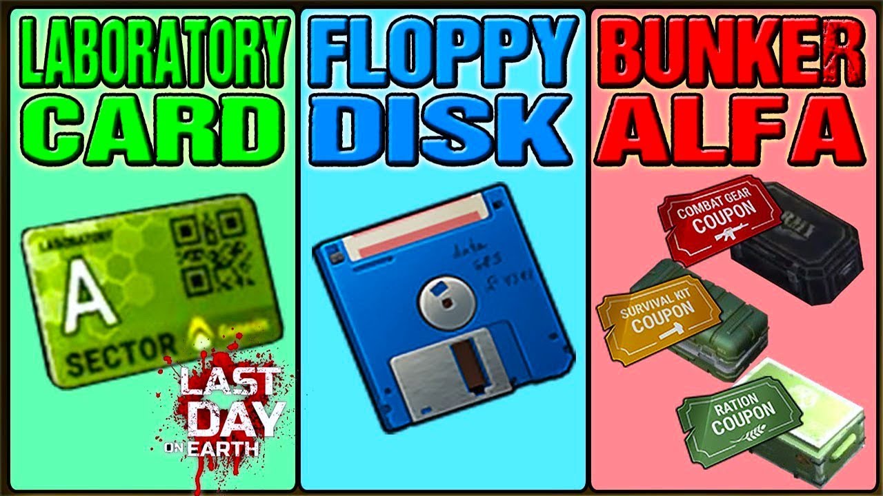 FLOPPY DISK,ALFA BOXES & STORAGE LABORATORY * LAST DAY ON EARTH * LDOE ...