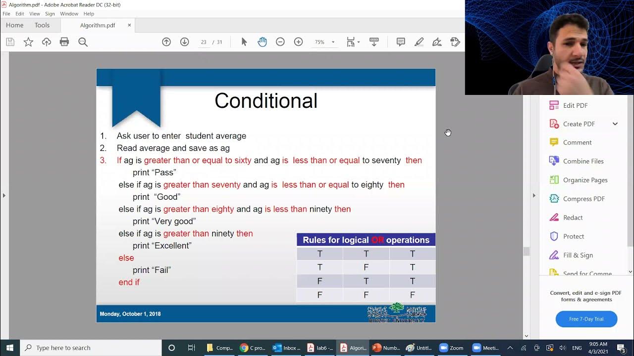 11 - Algorithms - Conditional if-else - Part 2 - YouTube