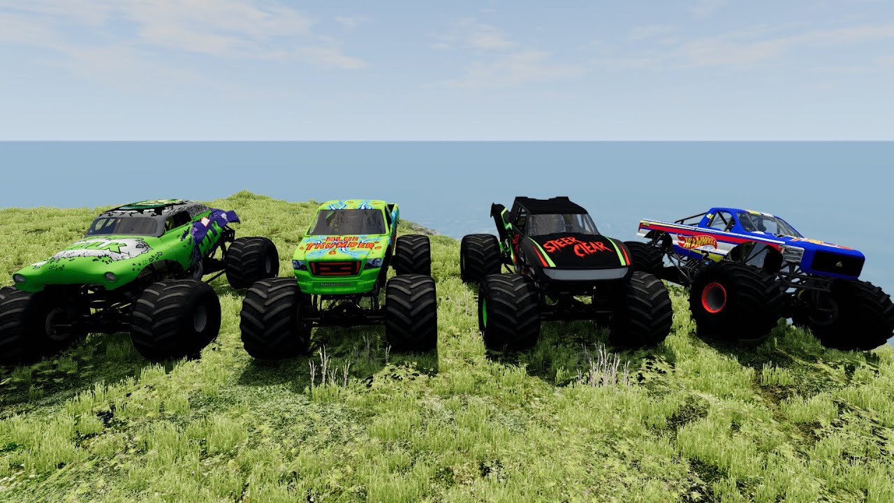 Extreme HULK Monster Jam Cliff Jump! 😱 - YouTube