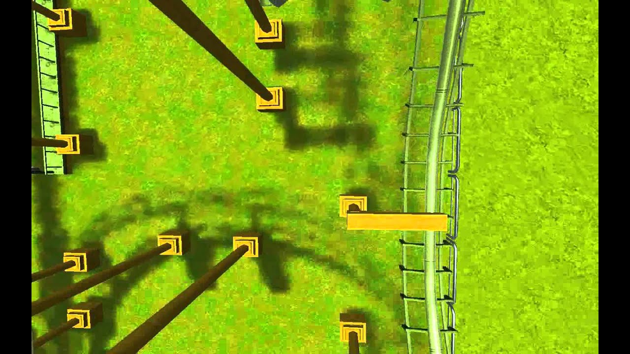 Inverted Boomerang Roller Coaster-RCT3 - YouTube