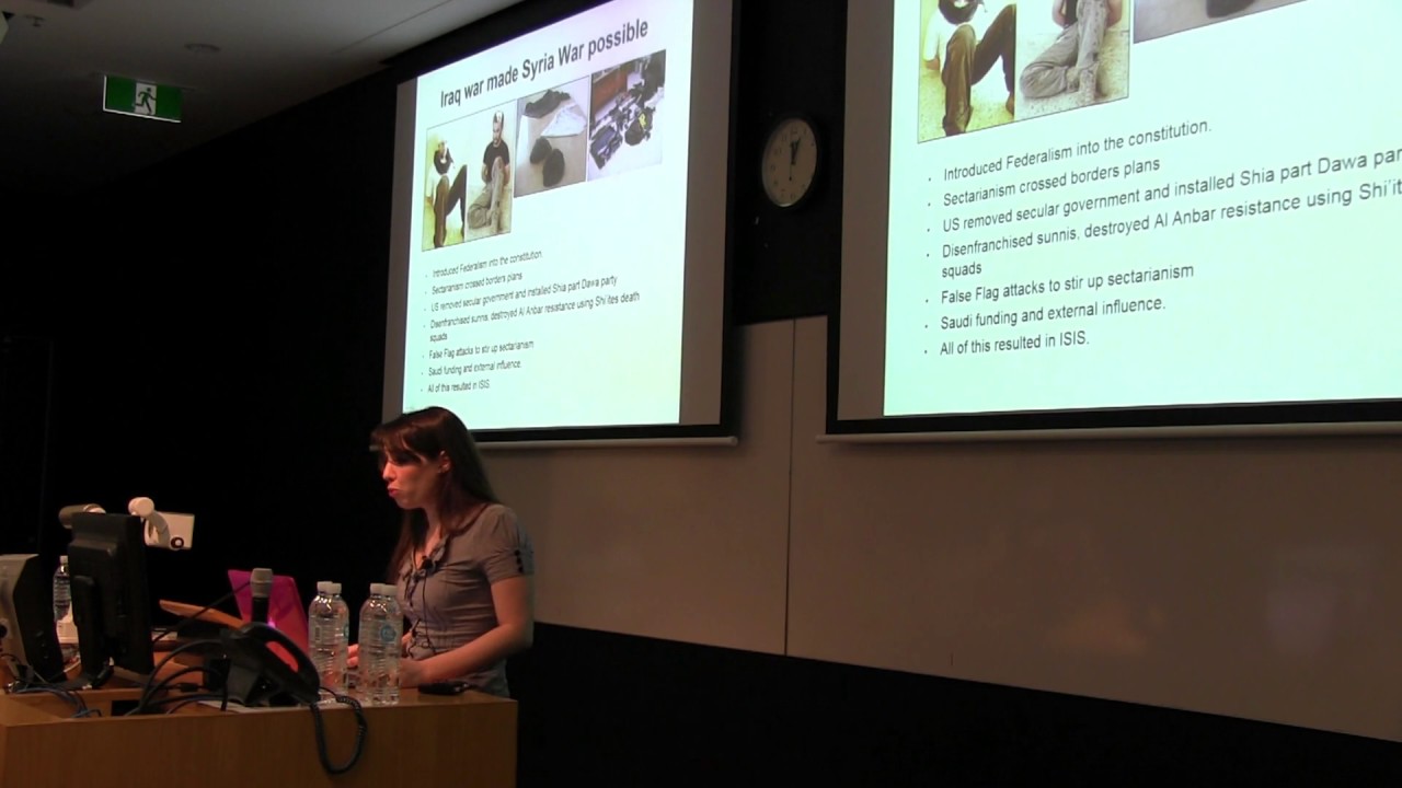 Maram Susli, 'Link between the wars on Iraq and Syria', SC 2/22 - YouTube