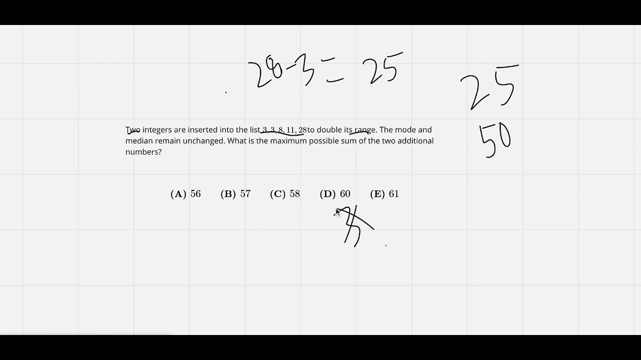 2023 amc 8 problem 20 - YouTube