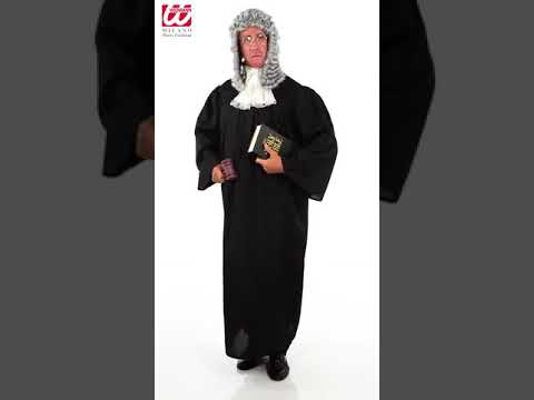 Richter Verkleidung mit Toga und Jabot - Anwalt Mottoparty Beruf M bis ...