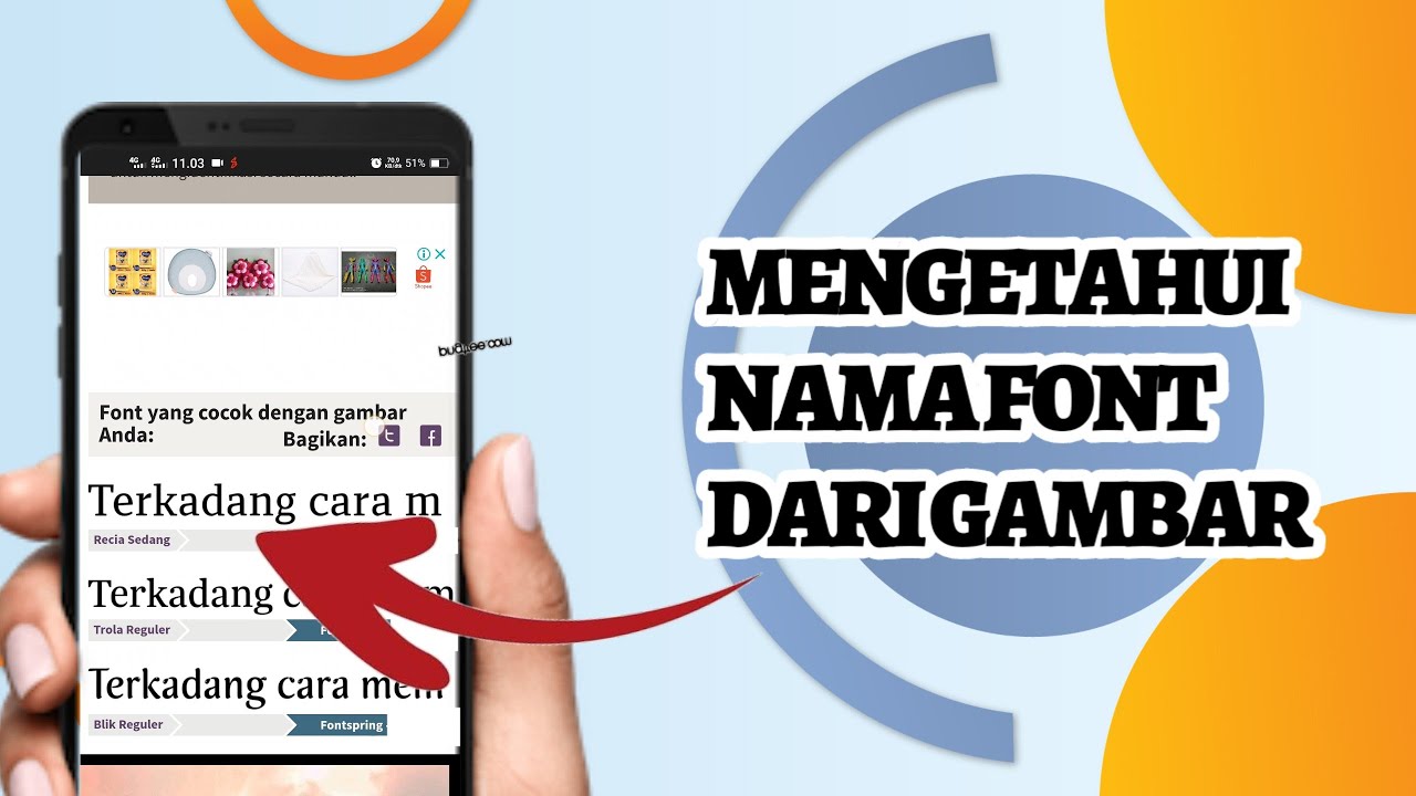 CARA MENGETAHUI JENIS & NAMA FONT PPada GAMBAT | identifikasi font dari ...