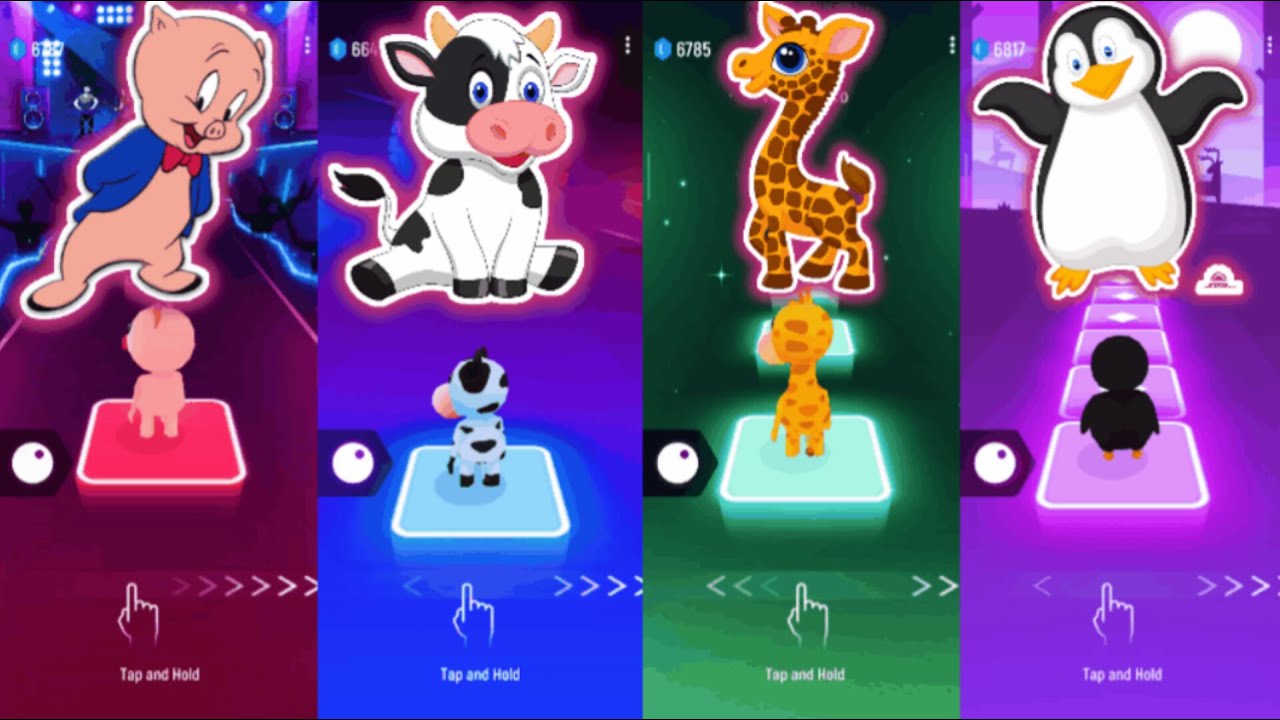 FUNNY ANIMALS DANCE FASTIVAL - Tiles Hop #gaming #tileshop #games # ...