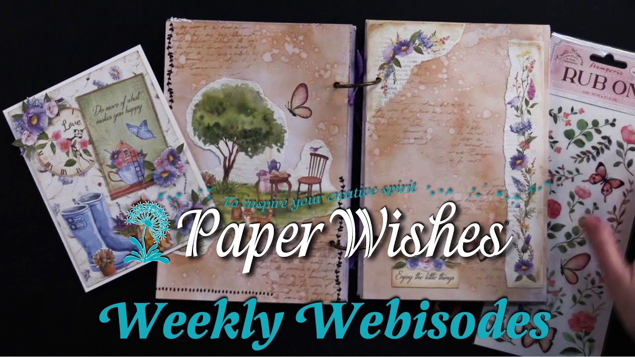 Mixed Media Album Using Welcome Home Collection by Stamperia - YouTube