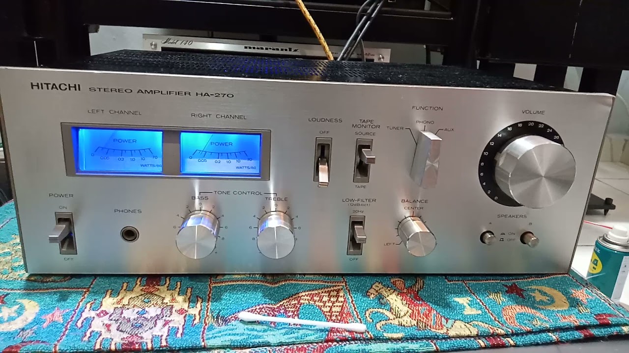 Hitachi ha-270 part 1 test audiophile vintage sound - YouTube