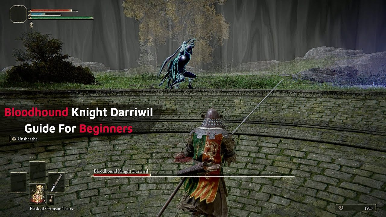 Elden ring bloodhound knight Darriwil For Beginners cheese knight ...