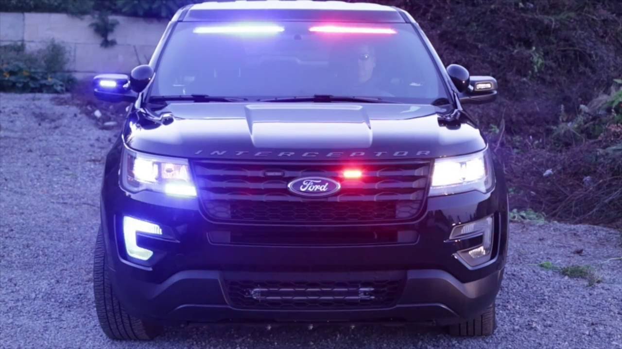 Ford Police Interceptor Utility - New Rear Spoiler Traffic Warning ...