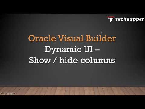 1. Show or hide columns of a table | Oracle Integration | Oracle VBCS | Oracle #oic #oracle ...