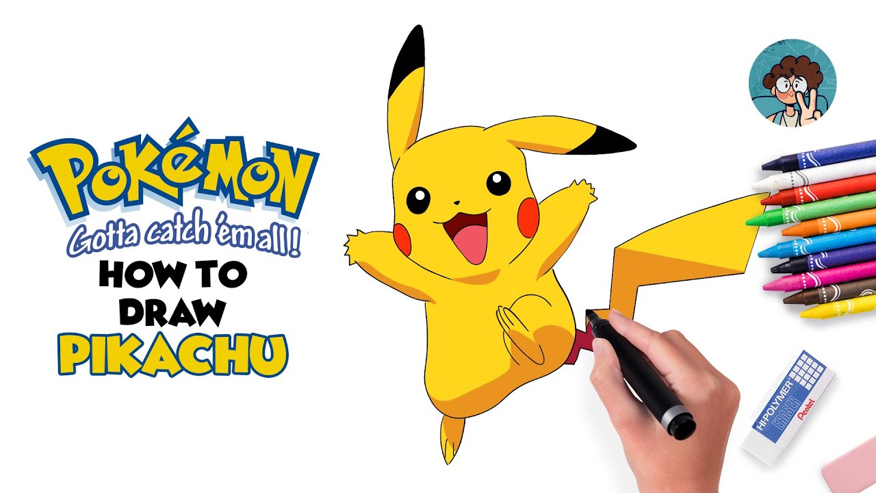 How to draw Pikachu Easy and Fast I Pokémon - YouTube
