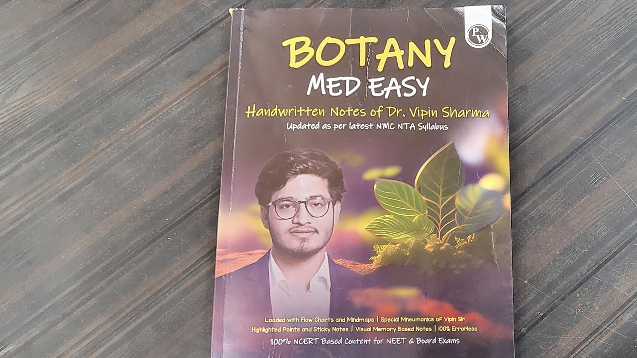 PW Botany MED Easy Book By Vipin Sir Full Review With Detailed ...