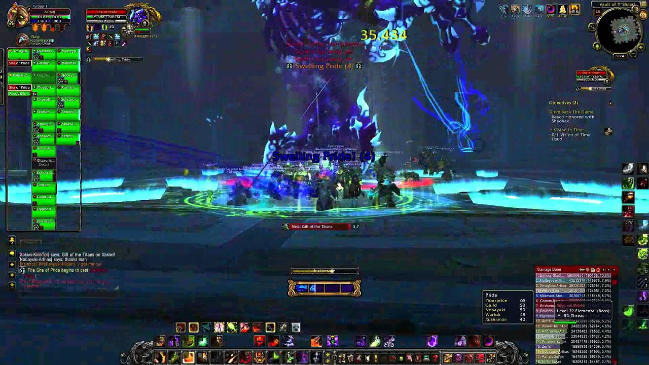 World Of Warcraft Sha of Pride Boss Kill - YouTube