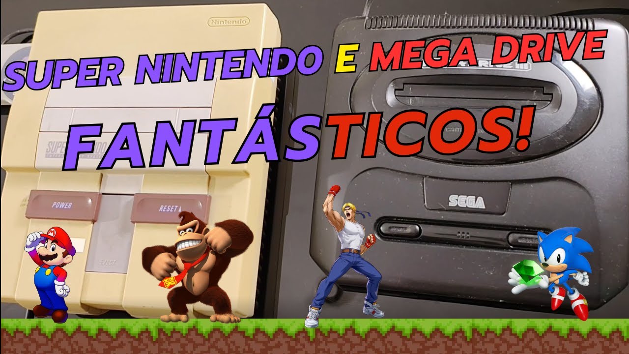 Super Nintendo e Mega Drive a Era de Ouro dos Consoles - YouTube