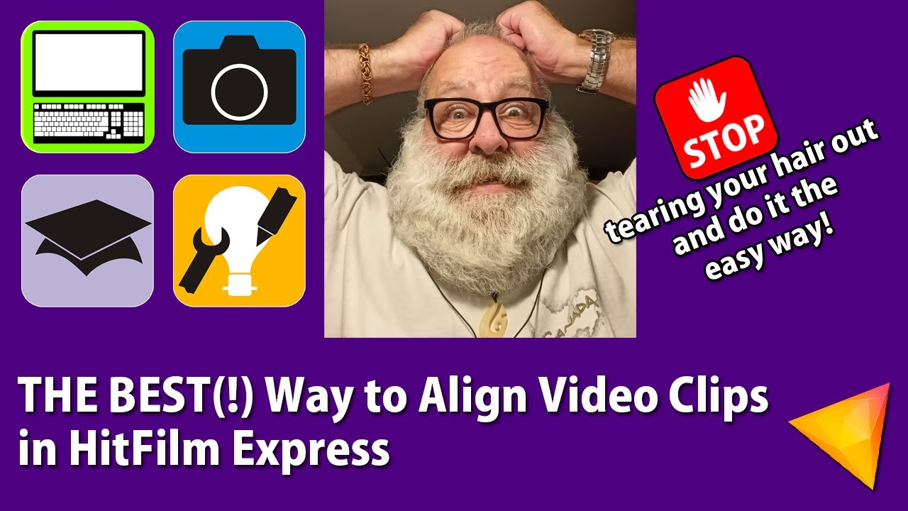 BEST(!) Way to Align Video Clips in HitFilm Express (Camera + Computer ...