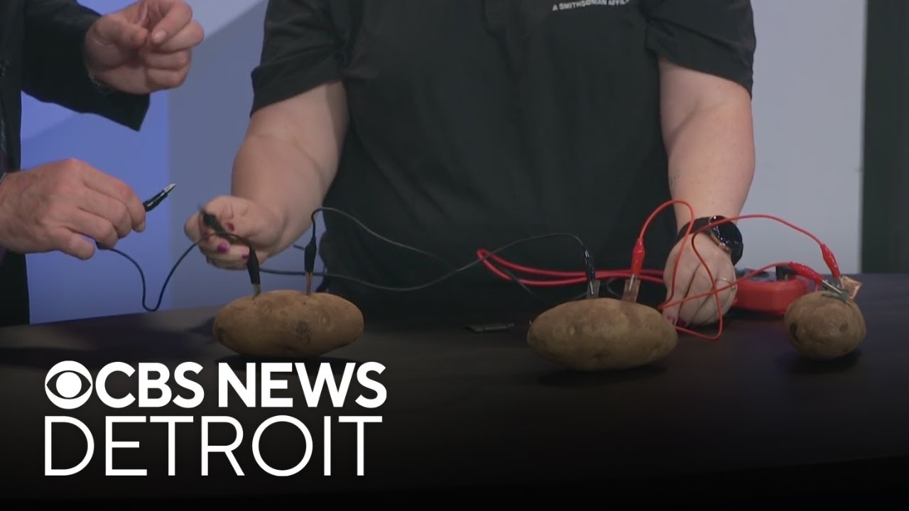 Michigan Science Center demonstrates "potato circuits" - YouTube