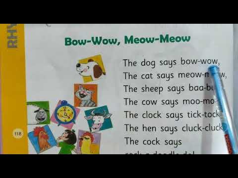Class :- LKG Subject :- English poem Topic :- Bow-Wow, Meow-Meow - YouTube