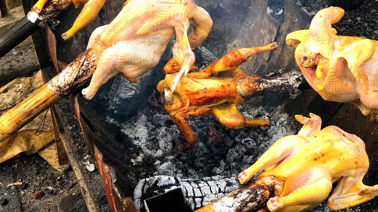 Chinese street roast chicken, street food, Chinese cuisine, Chinese ...