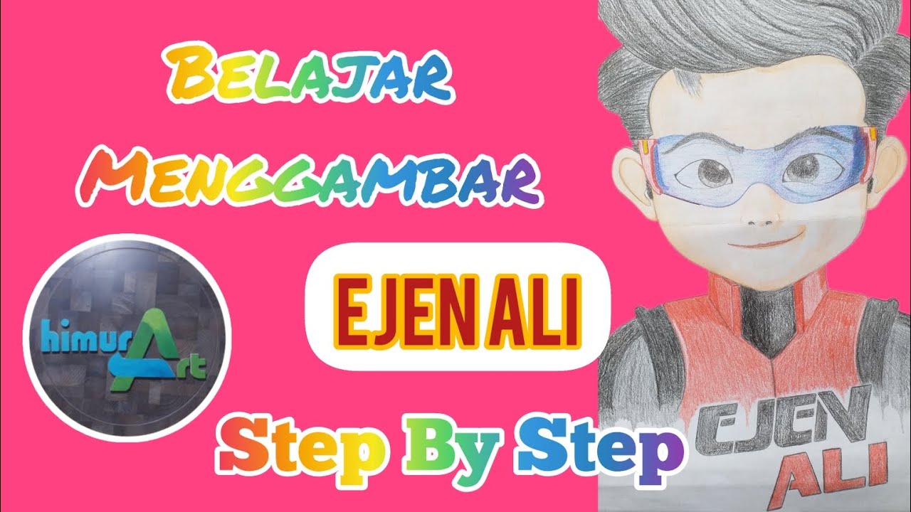Cara Menggambar dan Mewarnai Ejen Ali Step By Step #artdrawing #ejenali ...