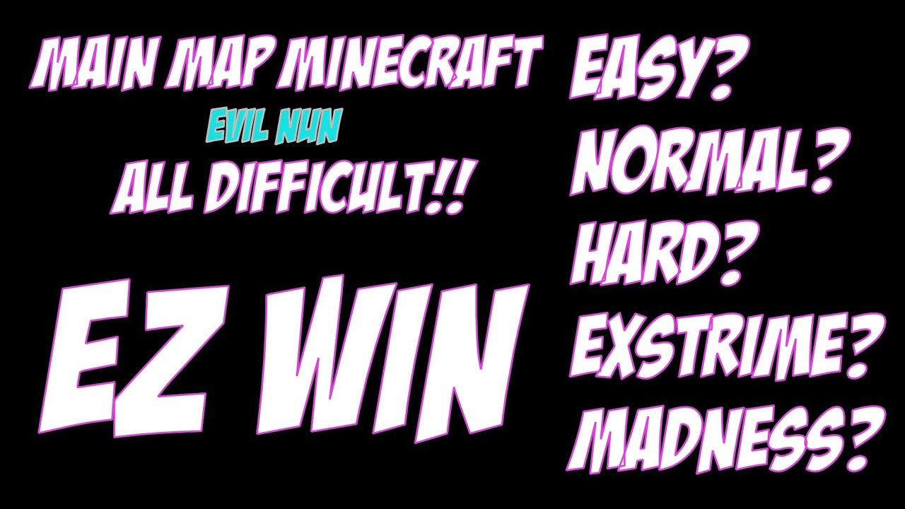 Evil Nun-Map Minecraft All Difficulty - YouTube