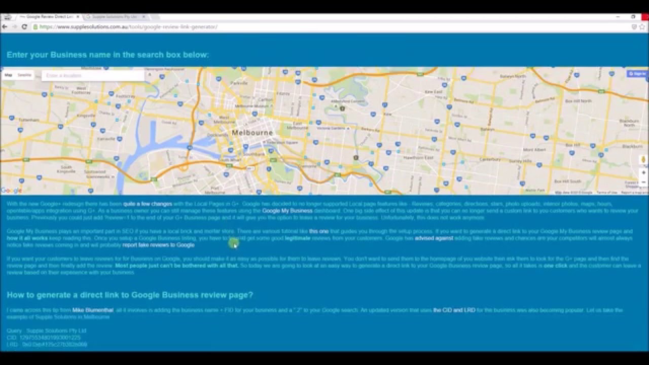 How to get a direct review link for your business on Google - YouTube