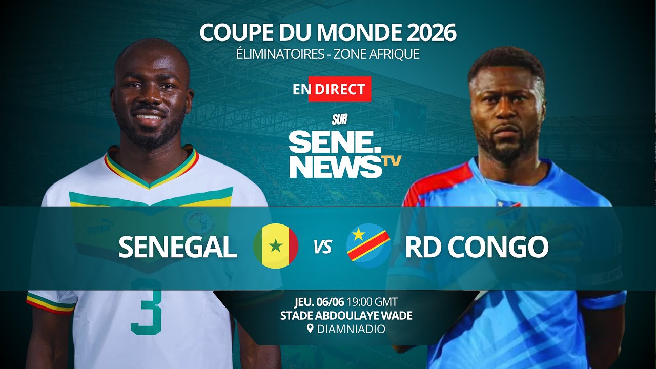 DIRECT - LIVE : SÉNÉGAL 🇸🇳 vs RDC 🇨🇩 EN DIRECT LIVE COMMENTÉ / LE DUEL ...