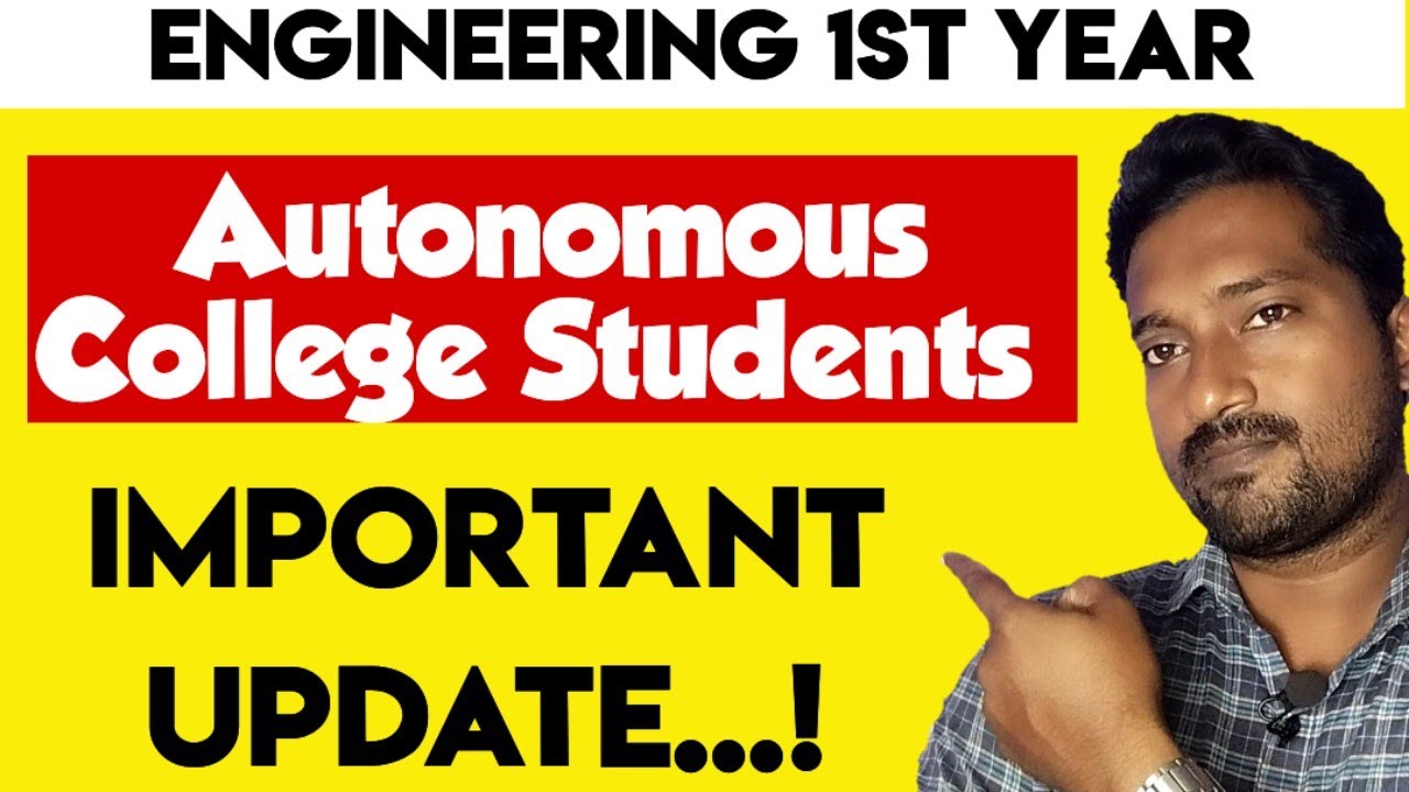 Anna University Engineering 1st year|Autonomous College|Students ...