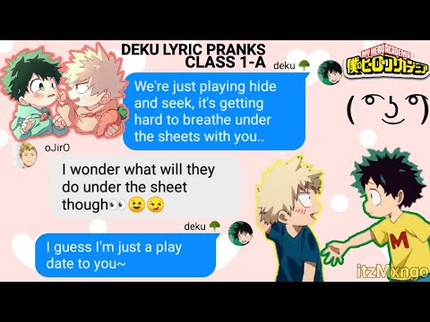 BNHA/MHA Lyric Prank - 'Play Date' (Class 1-A) - YouTube