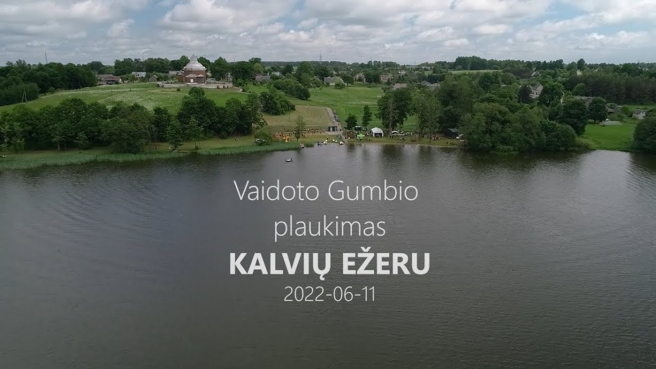 Kalvių ežeras. Plaukimas - YouTube