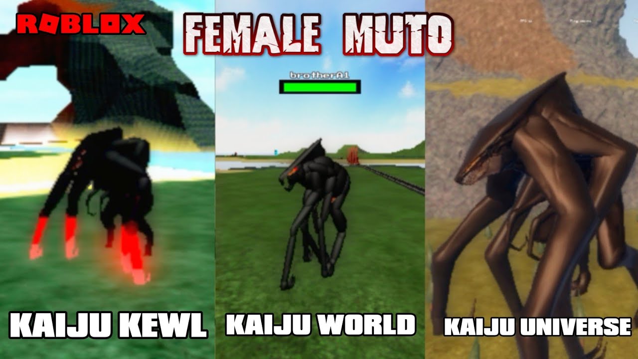 Evolution Of Female Muto In Roblox Games - Roblox Kaiju Universe - YouTube