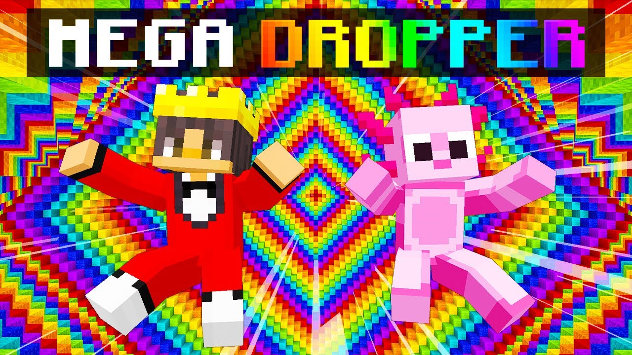 NOOB vs PRO MEGA RAINBOW DROPPER Challenge In Minecraft! - YouTube